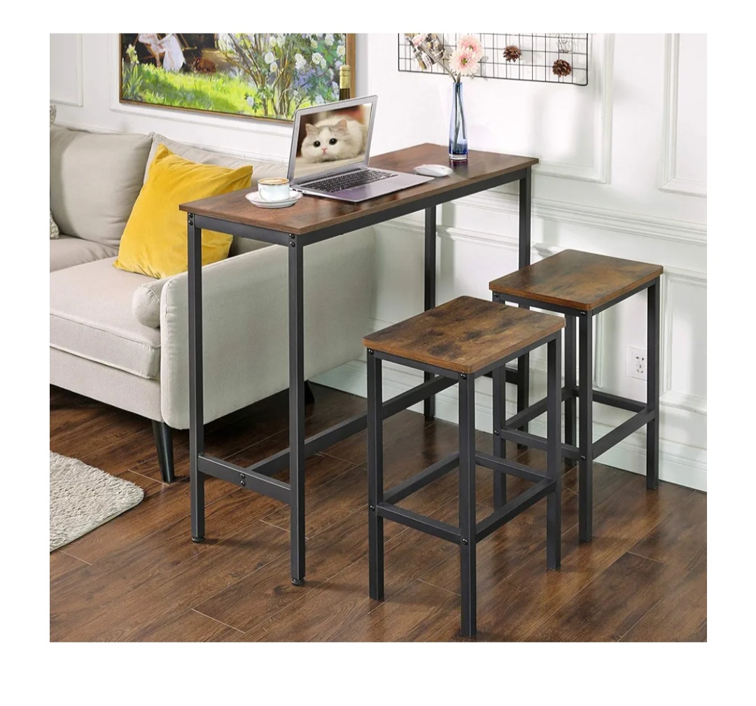 Bar table with 2 bar stools set – Imzist